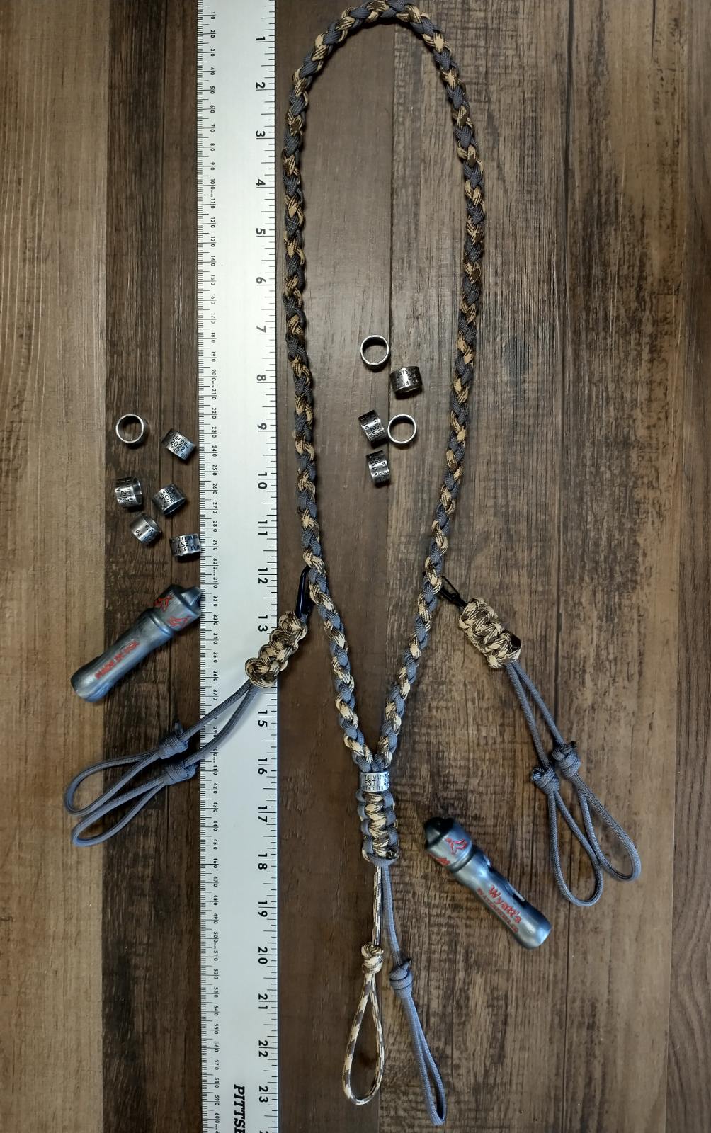 Duck Call Lanyard With Two Quick Change Drops – Wyatt's Waterfowl Co